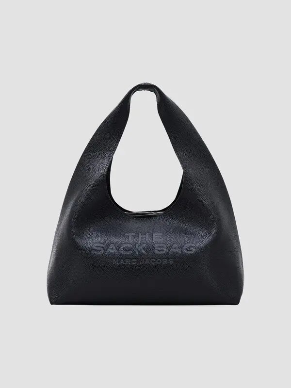 Marc Jacobs The Sack Leather Shoulder Bag - Black