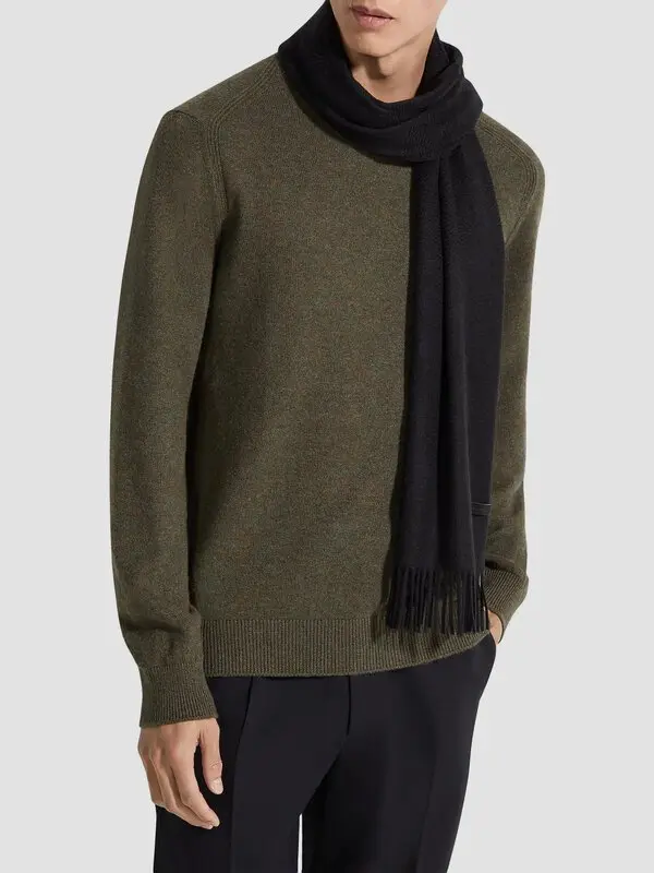 Zegna Oasi Cashmere Scarf - Black