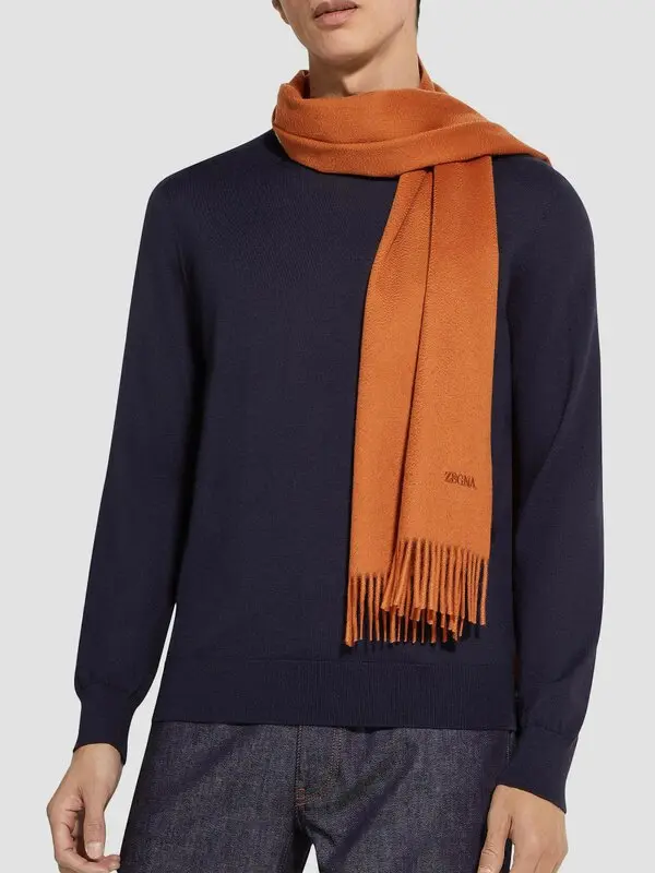 Zegna Oasi Cashmere Scarf - Foliage