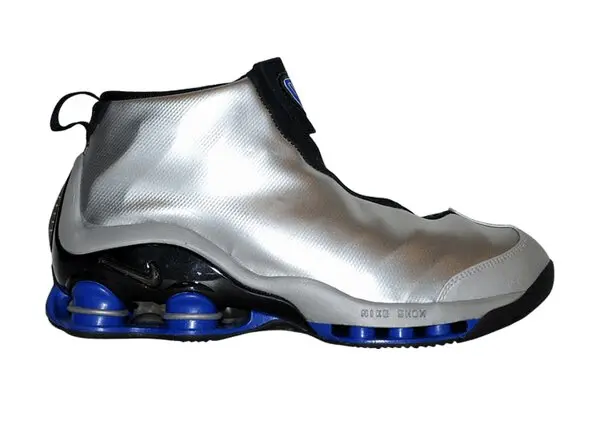 Nike Shox Vc Metallic Silver Athletic Sneakers