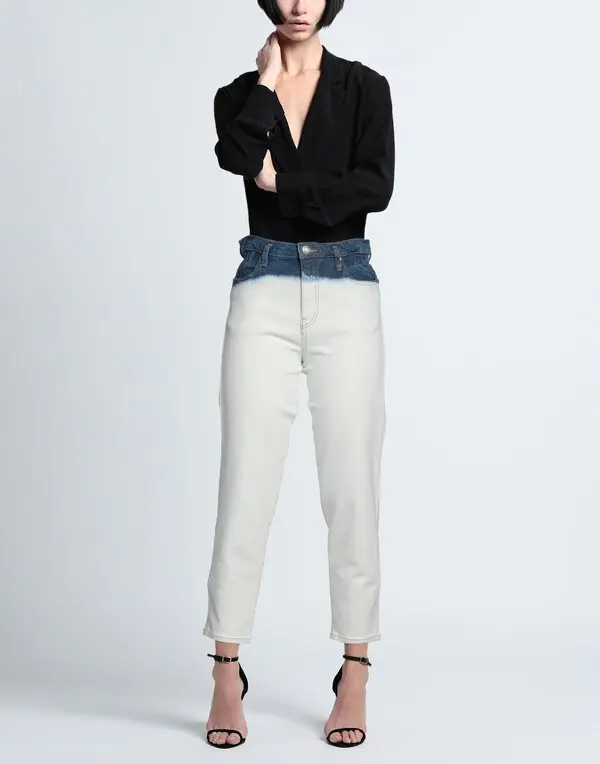 Pinko Faded Two-tone Mom Jeans