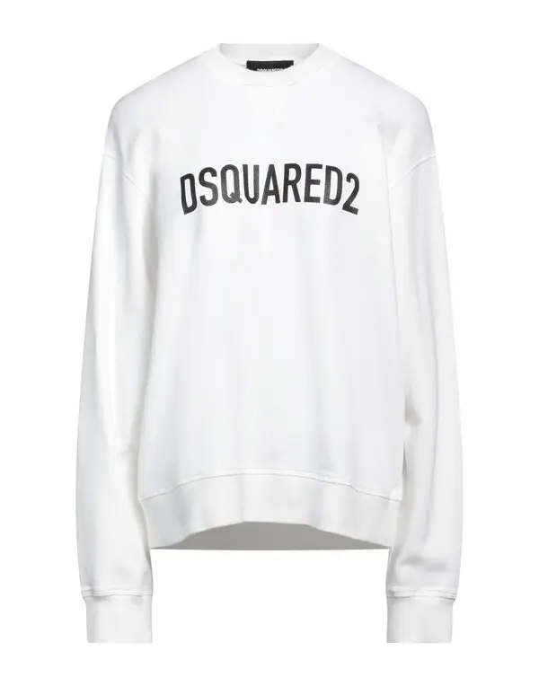 Dsquared2 Logo Print Cotton Sweatshirt - White