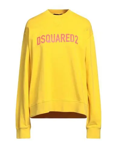 Dsquared2 Logo Print Cotton Sweatshirt - Yellow