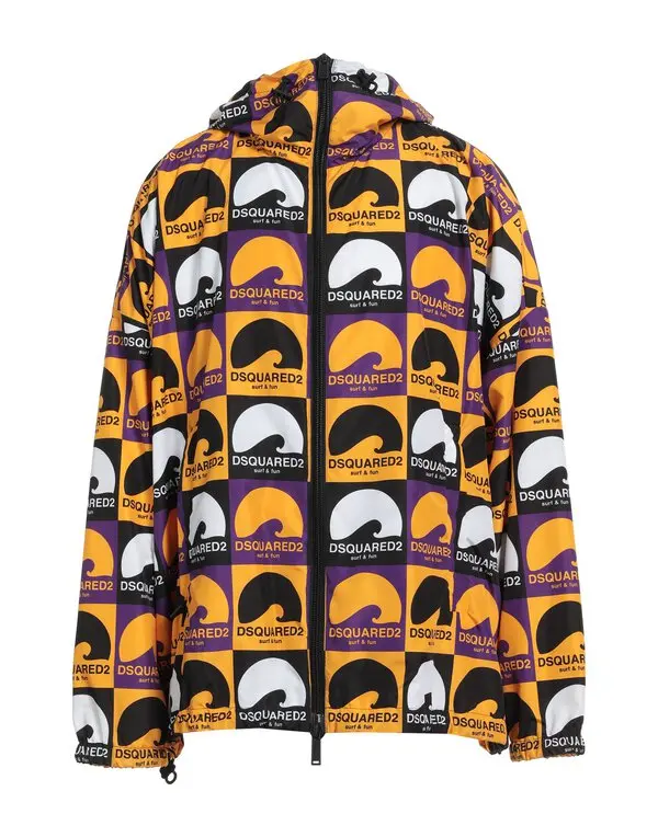 Dsquared2 Printed Windbreaker Jacket - Purple