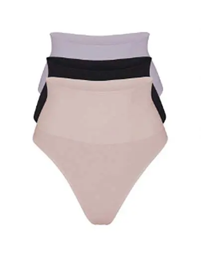 Victoria's Secret Mindd 3-pack High-rise Shaping Thong Panty - Multicolored