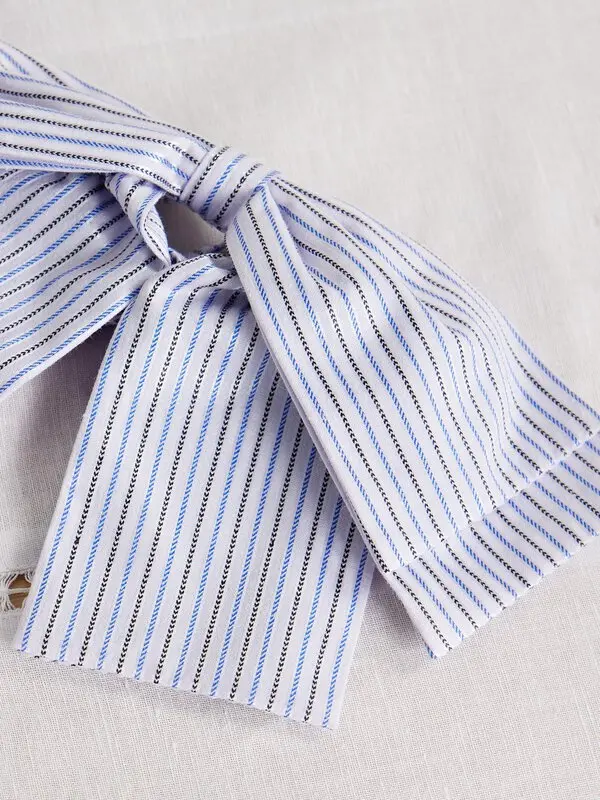 GOHAR WORLD Set Of Four Cotton-blend Jacquard Napkin Bows