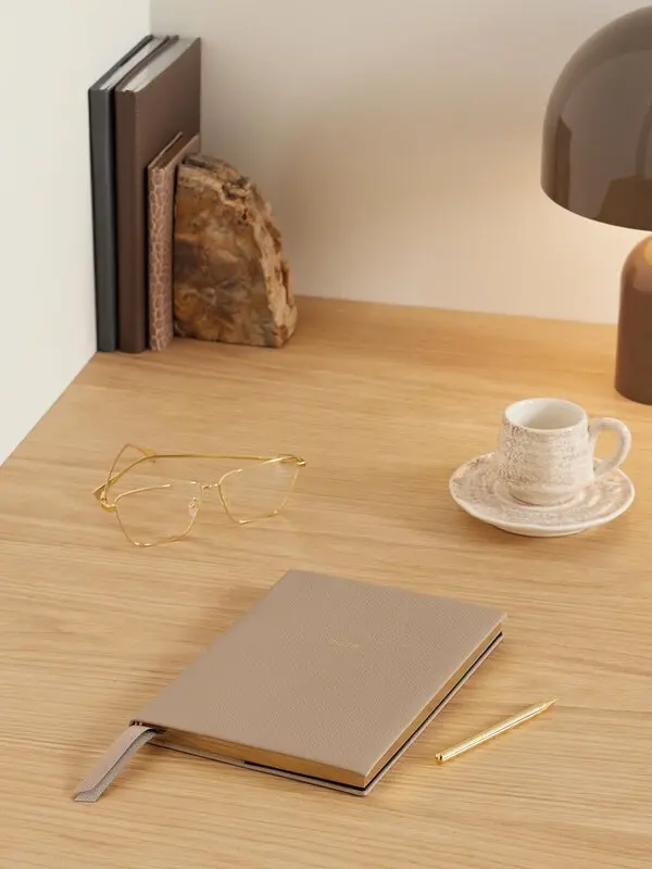 Smythson Soho Panama 2025 Textured-leather Weekly Diary