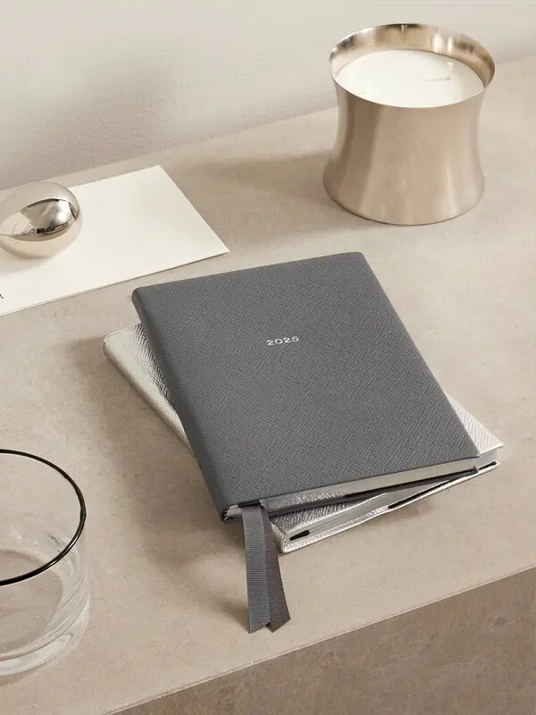 Smythson Soho Panama 2025 Textured-leather Weekly Diary