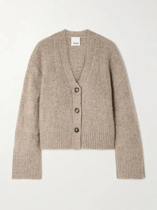ALLUDE Cashmere And Silk-blend Cardigan