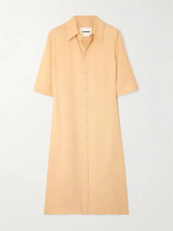 JIL SANDER Twill Longline Shirt