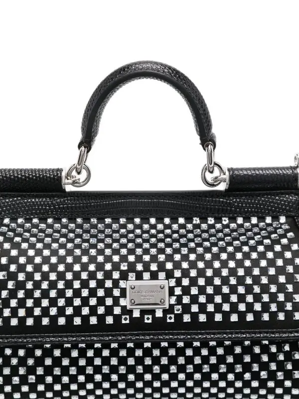 Dolce & Gabbana Small Sicily Tote Bag - Black