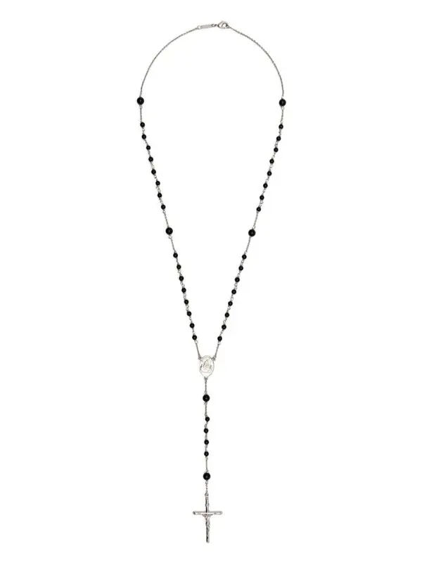 Dolce & Gabbana Bead Embellished Necklace - Silver