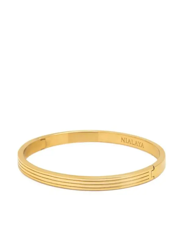 NIALAYA JEWELRY Logo-engraved Bracelet - Gold