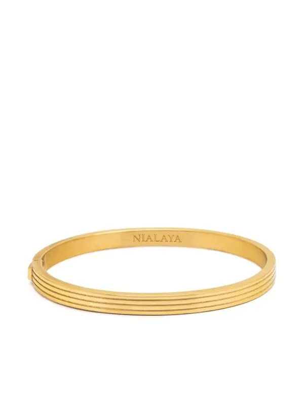 NIALAYA JEWELRY Logo-engraved Bracelet - Gold