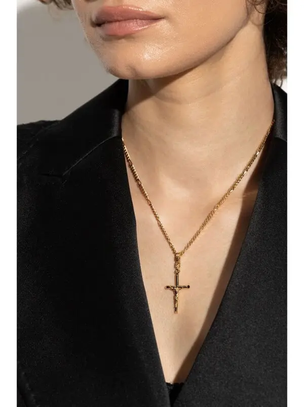 Dolce & Gabbana Cross Pendant Necklace - Gold
