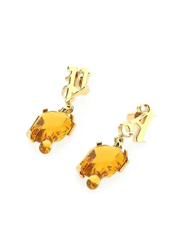 Palm Angels Stone Pendant Earrings