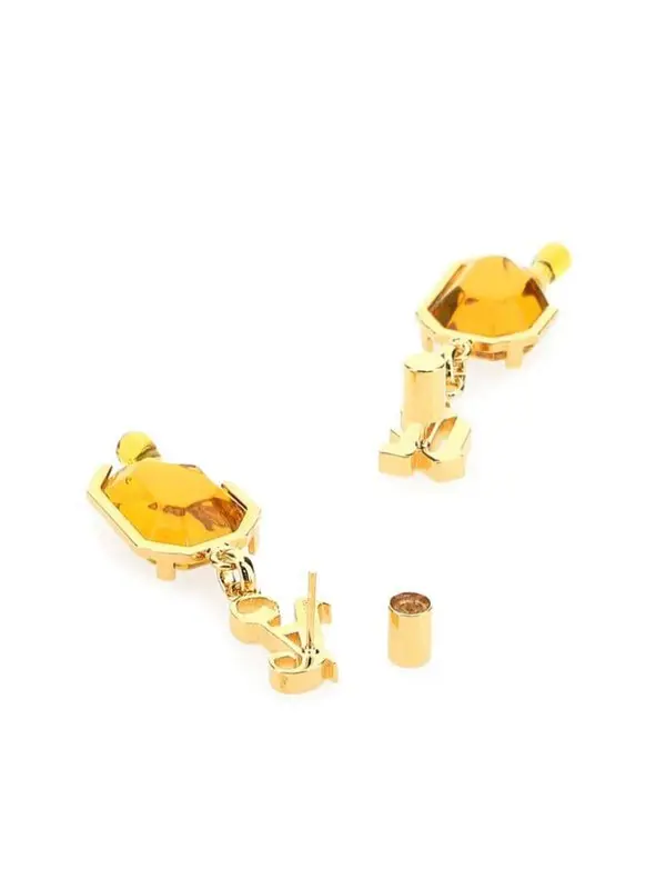 Palm Angels Stone Pendant Earrings