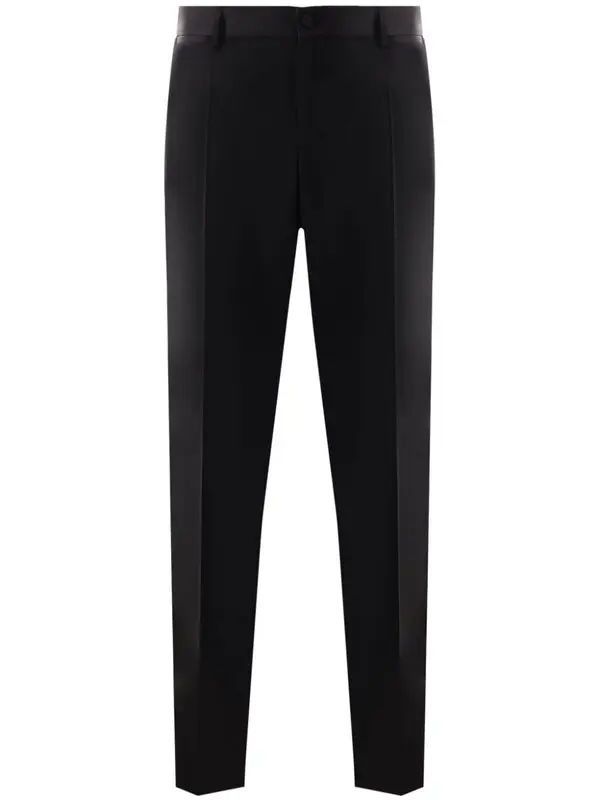 Dolce & Gabbana Pressed-crease Trousers - Black