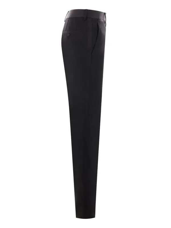 Dolce & Gabbana Pressed-crease Trousers - Black