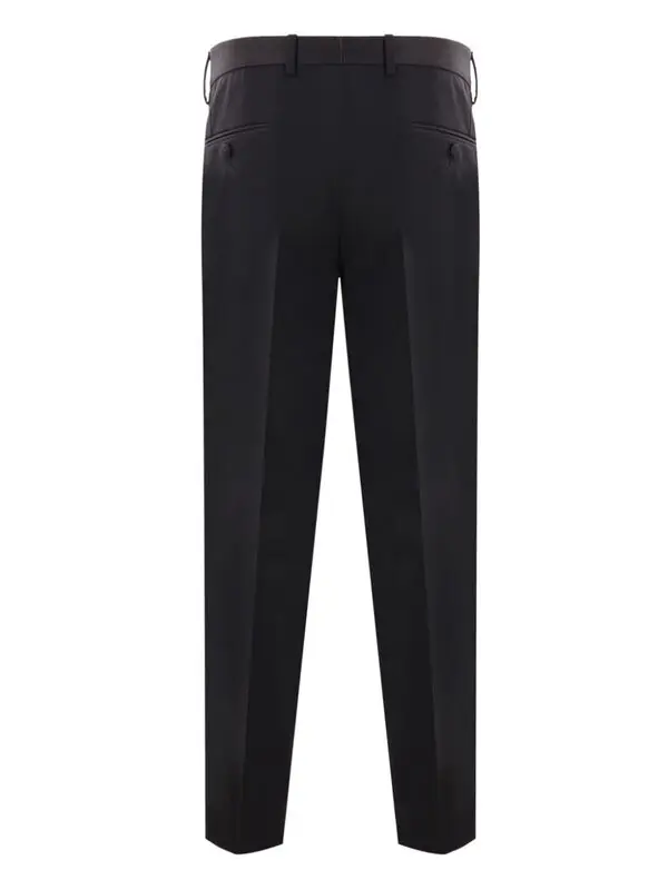 Dolce & Gabbana Pressed-crease Trousers - Black
