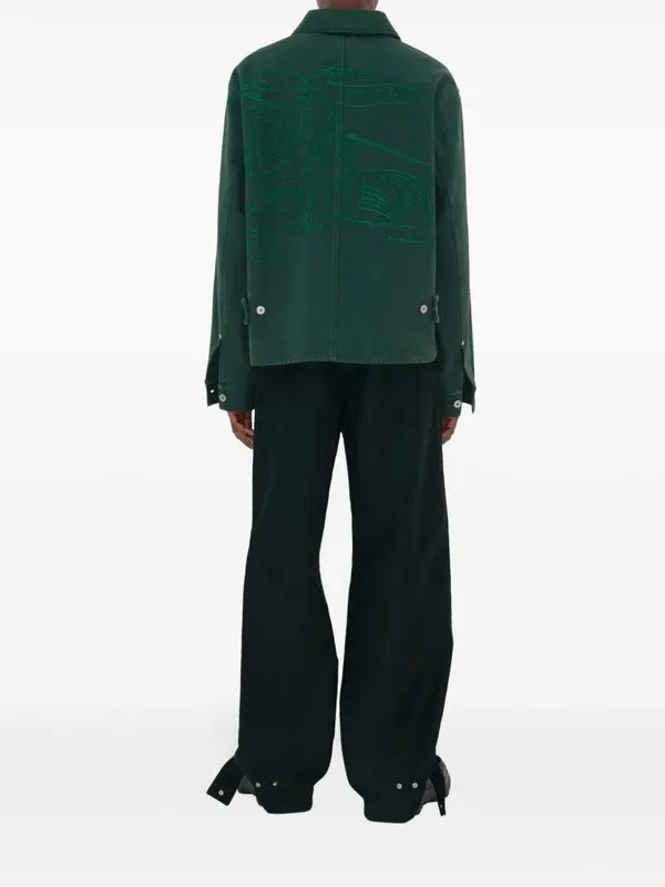 Burberry Equestrian Knight Motif Cotton Jacket