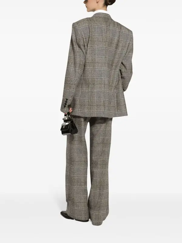 Dolce & Gabbana Tartan Check Trousers - Grey