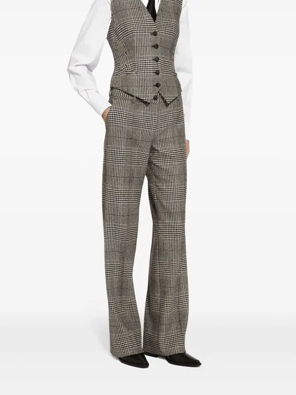 Dolce & Gabbana Tartan Check Trousers - Grey