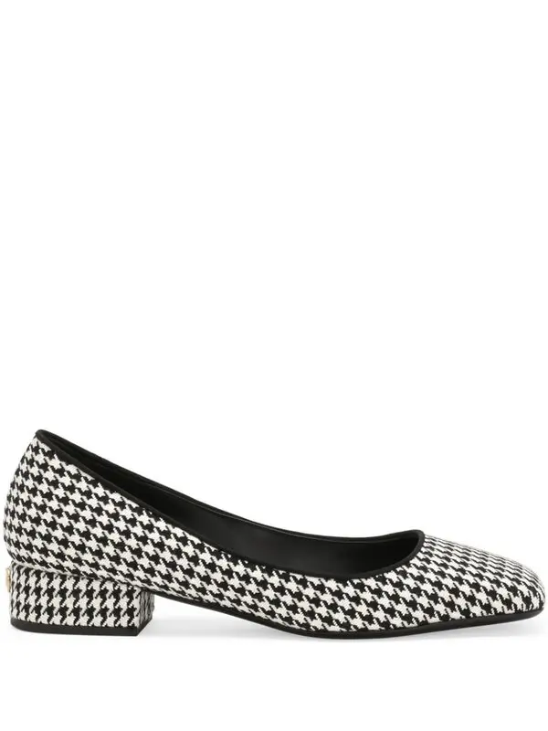 Dolce & Gabbana Houndstooth Pumps - White
