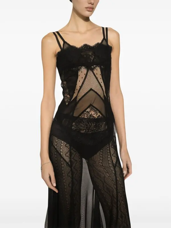 Dolce & Gabbana Semi-sheer Lace Dress