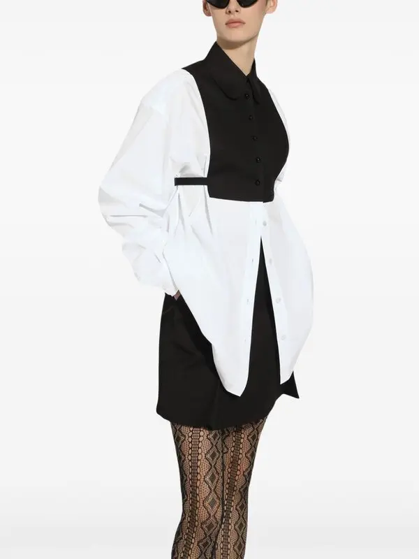 Dolce & Gabbana Bib-detail Oversized Shirt