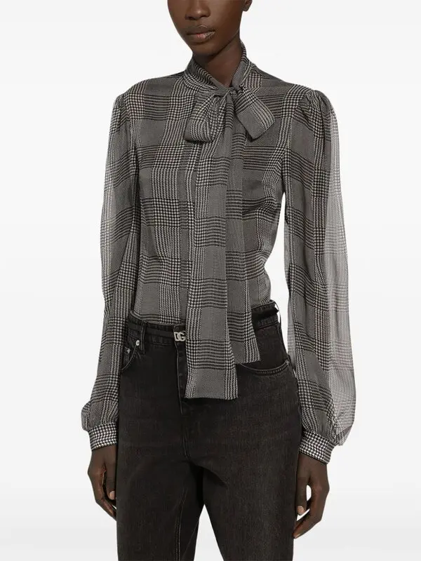 Dolce & Gabbana Prince Of Wales Check Blouse