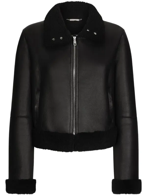 Dolce & Gabbana Lambskin Biker Jacket