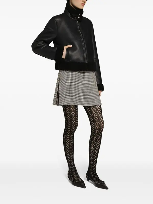 Dolce & Gabbana Lambskin Biker Jacket