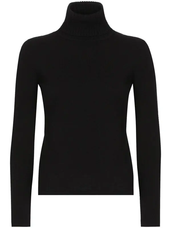Dolce & Gabbana Cashmere Turtleneck Sweater - Black