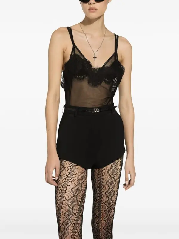 Dolce & Gabbana Lace-trim Tank Top