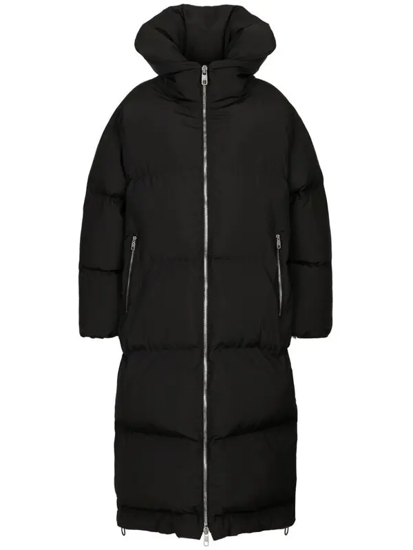 Dolce & Gabbana Logo-plaque Padded Coat