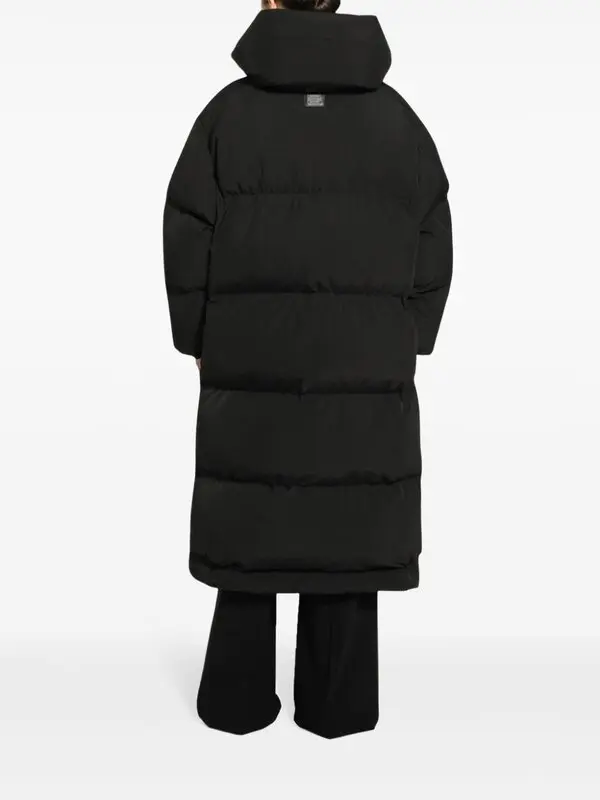 Dolce & Gabbana Logo-plaque Padded Coat