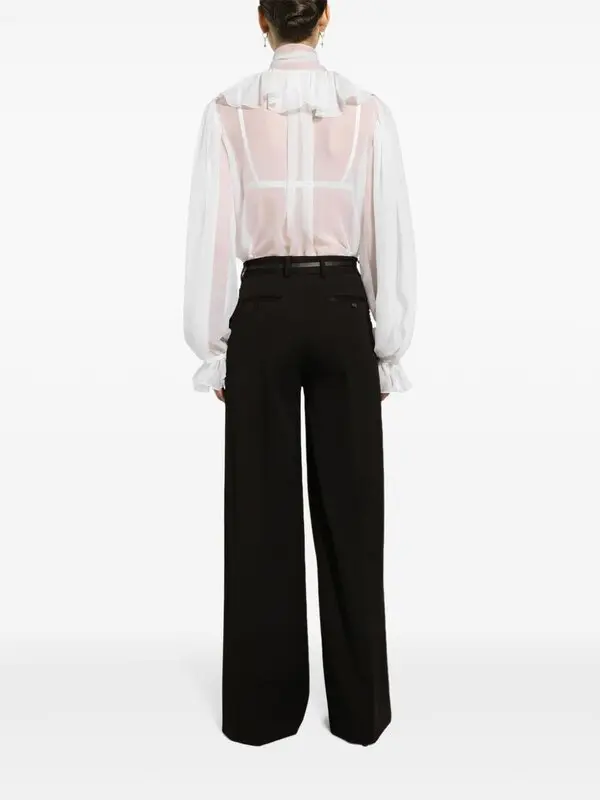 Dolce & Gabbana Wide-leg Trousers - Black
