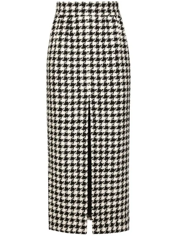 Dolce & Gabbana Tartan Check Skirt - Black