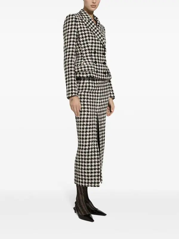 Dolce & Gabbana Tartan Check Skirt - Black