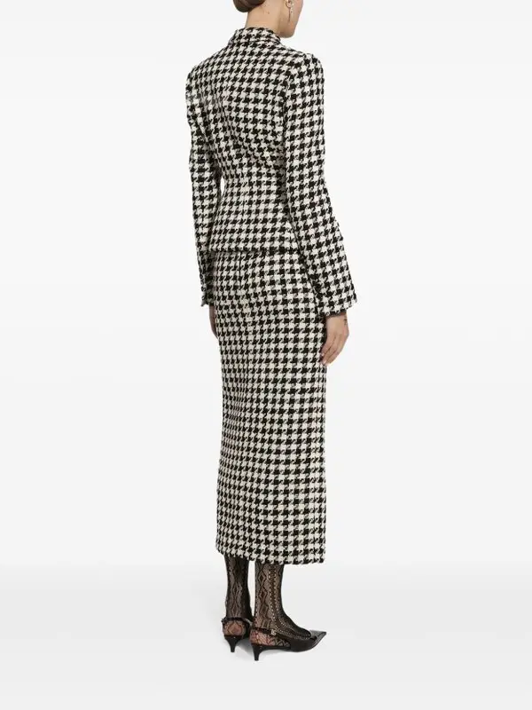 Dolce & Gabbana Tartan Check Skirt - Black