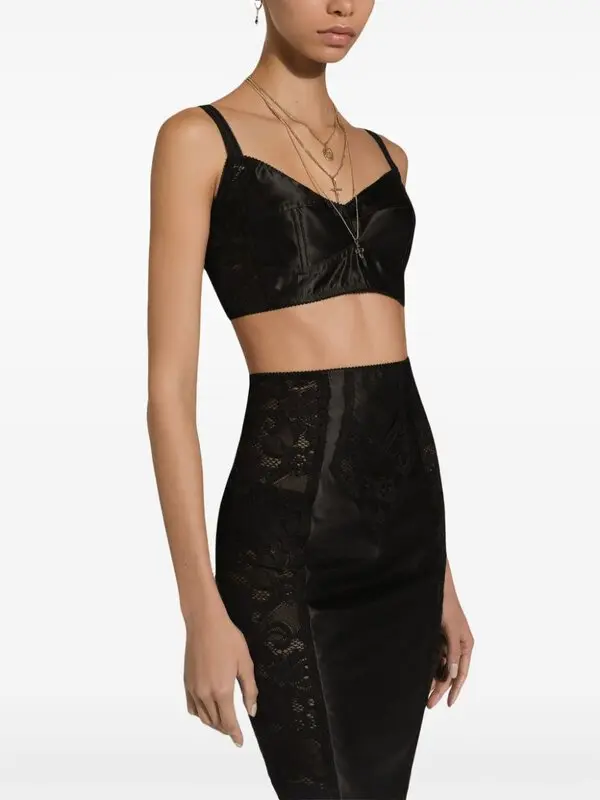 Dolce & Gabbana Satin Bra Top