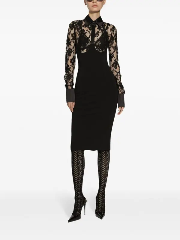 Dolce & Gabbana Panelled Lace Dress