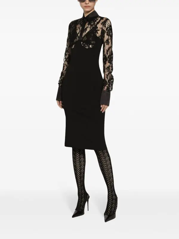Dolce & Gabbana Panelled Lace Dress