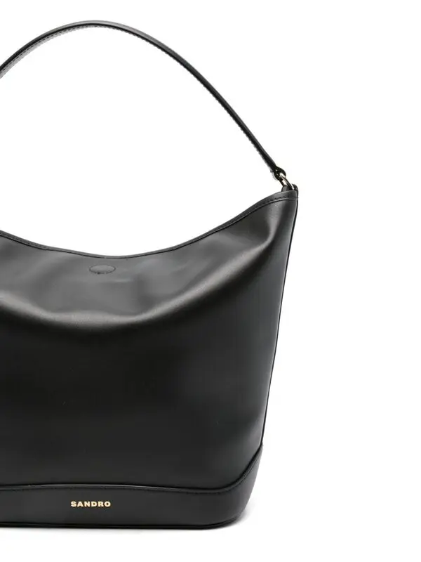 Sandro Tangoso Bucket Bag - Black