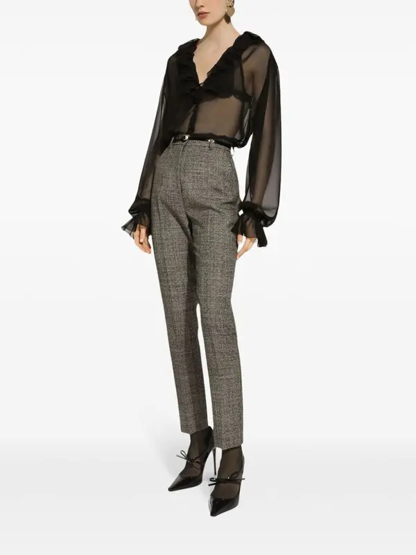 Dolce & Gabbana Chiffon Blouse - Black
