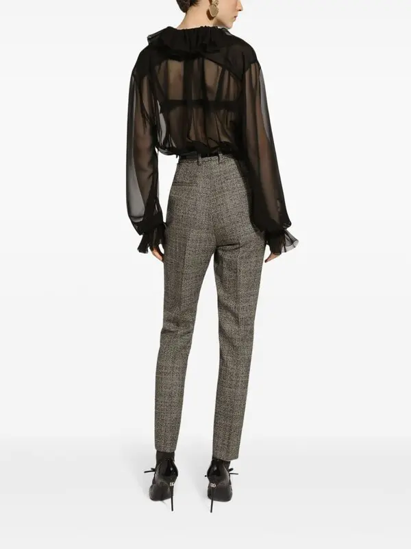 Dolce & Gabbana Chiffon Blouse - Black