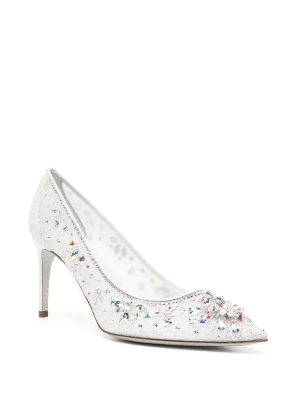 Rene Caovilla 80mm Crystal-embellished Pumps