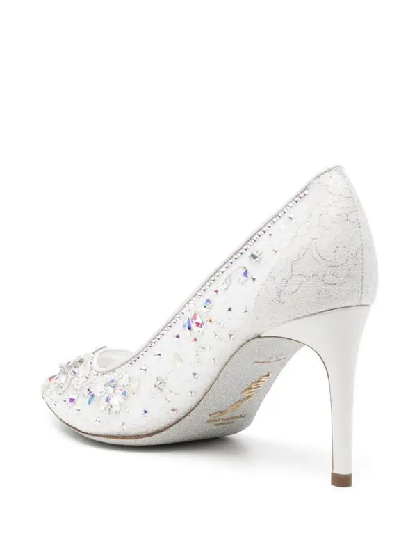 Rene Caovilla 80mm Crystal-embellished Pumps