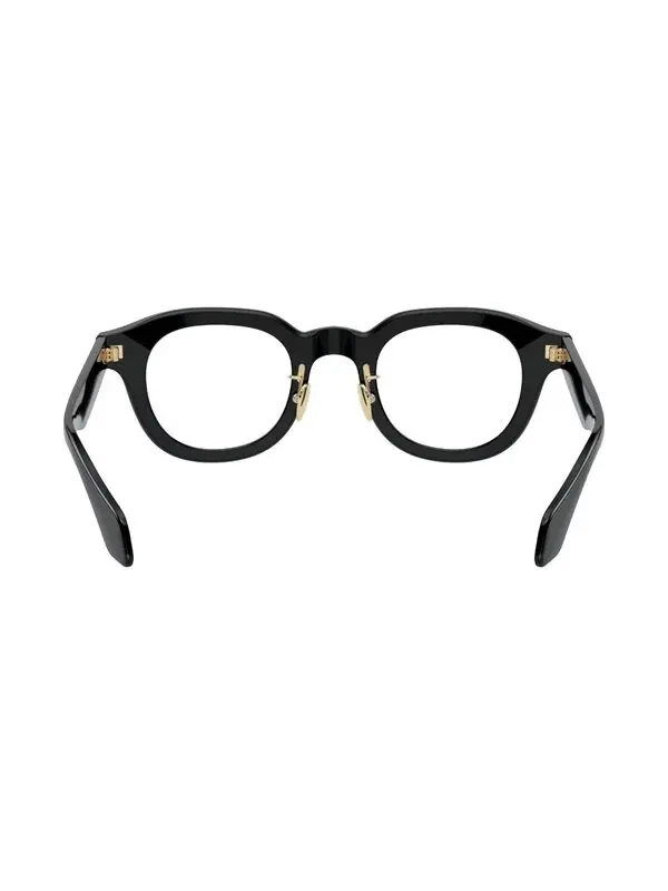 Giorgio Armani Logo-print Round-frame Glasses